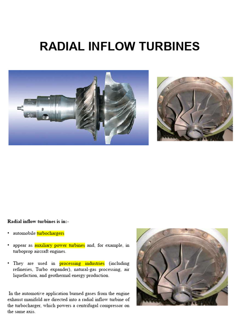 Radial Inflow Turbines 2023 | PDF
