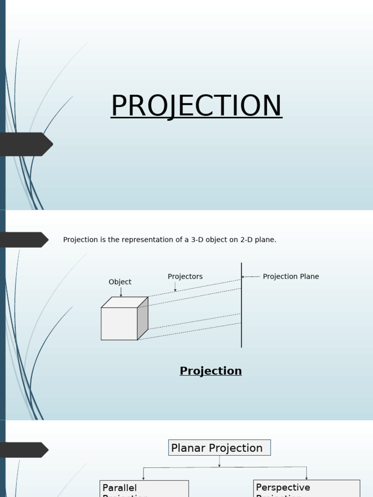 Projection | PDF | 3 D Computer Graphics | Drawing