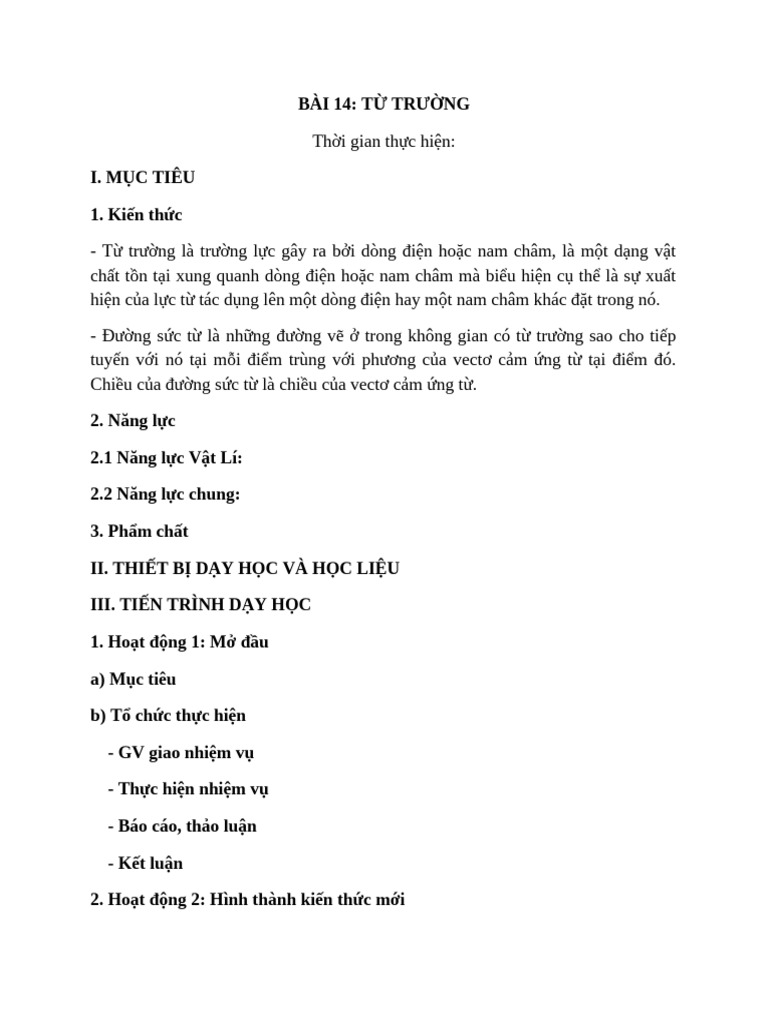 Lý 12 Bài 14 | PDF