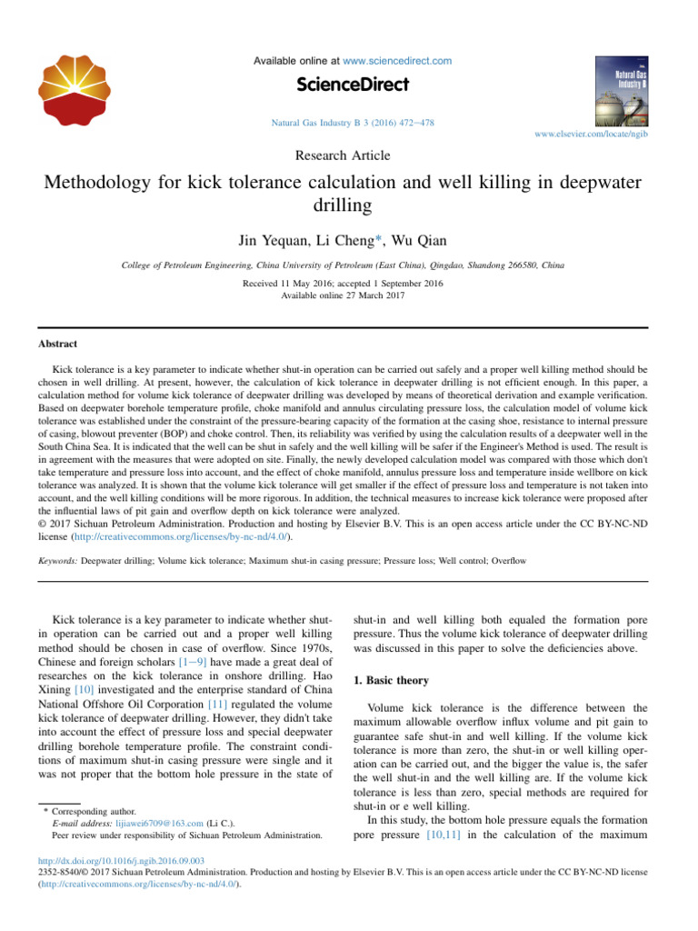 Methodology_for_kick_tolerance_calculation_and_wel | PDF | Casing ...