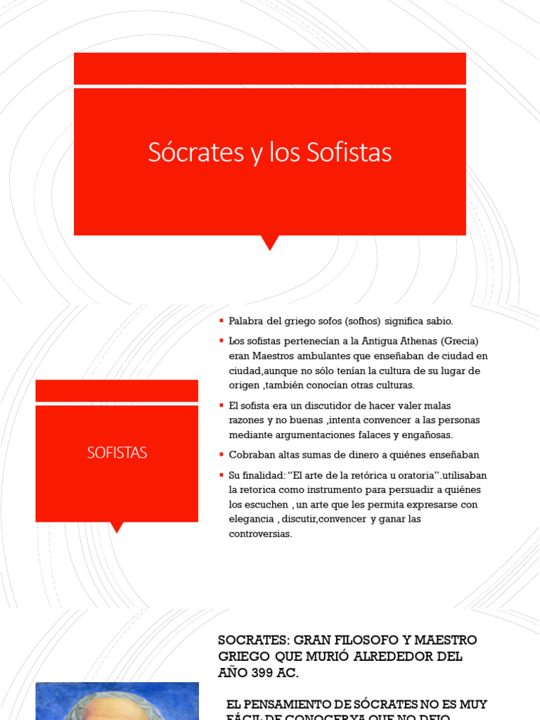 Socrates y Los Sofistas | PDF | Sócrates