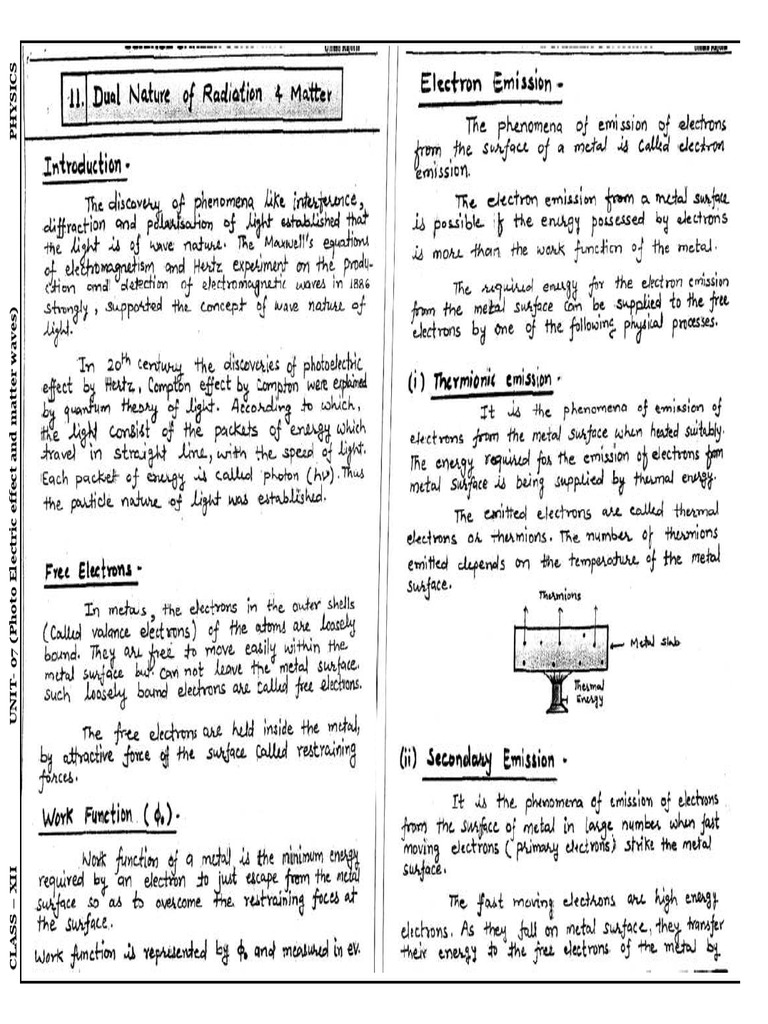 Class 12 CH 11 Notes | PDF