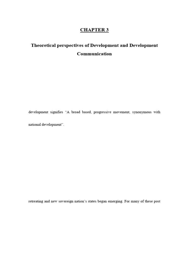 4. Development Perspectives | PDF | World Systems Theory | Behavior