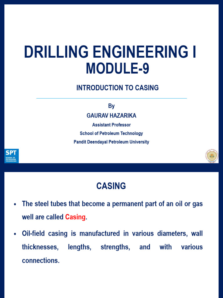 Introduction To Casing | PDF | Casing (Borehole) | Building Materials