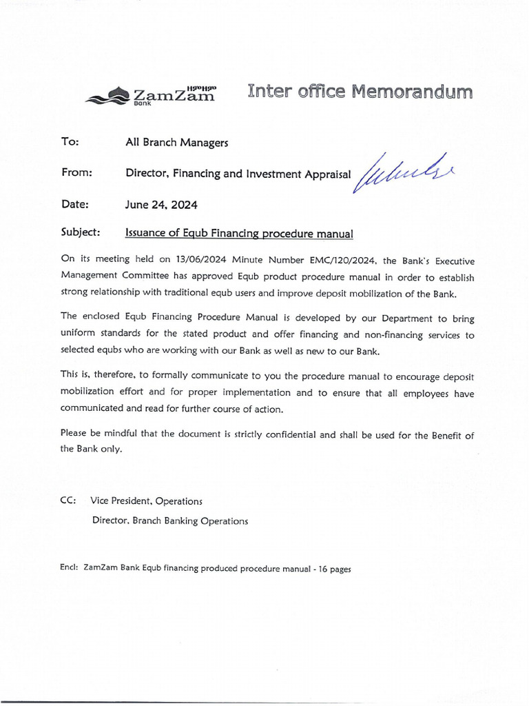 Equb Manual | PDF