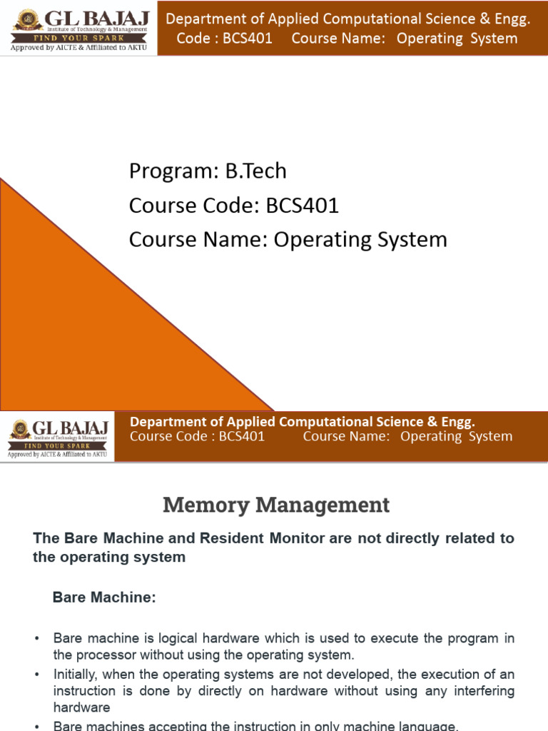 UNIT 4 OS | PDF | Cpu Cache | Process (Computing)