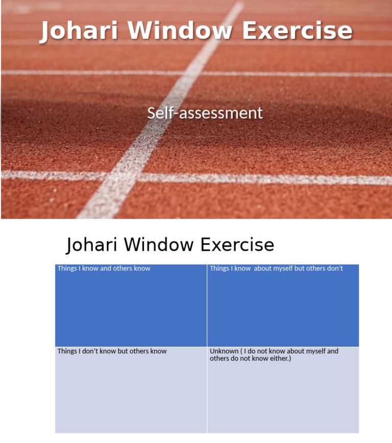 Johari - Window - Exercise (2) (2) (3) (2) 3 | PDF
