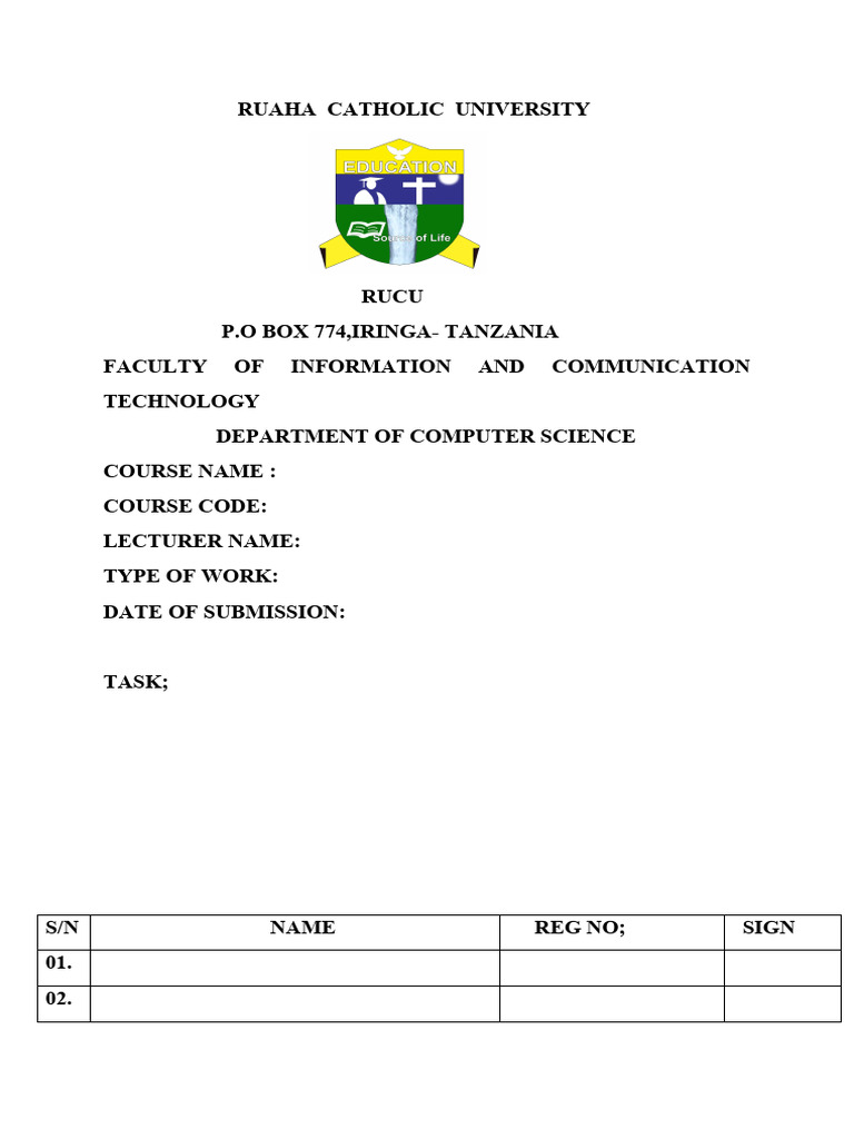 Ruaha Catholic University | PDF