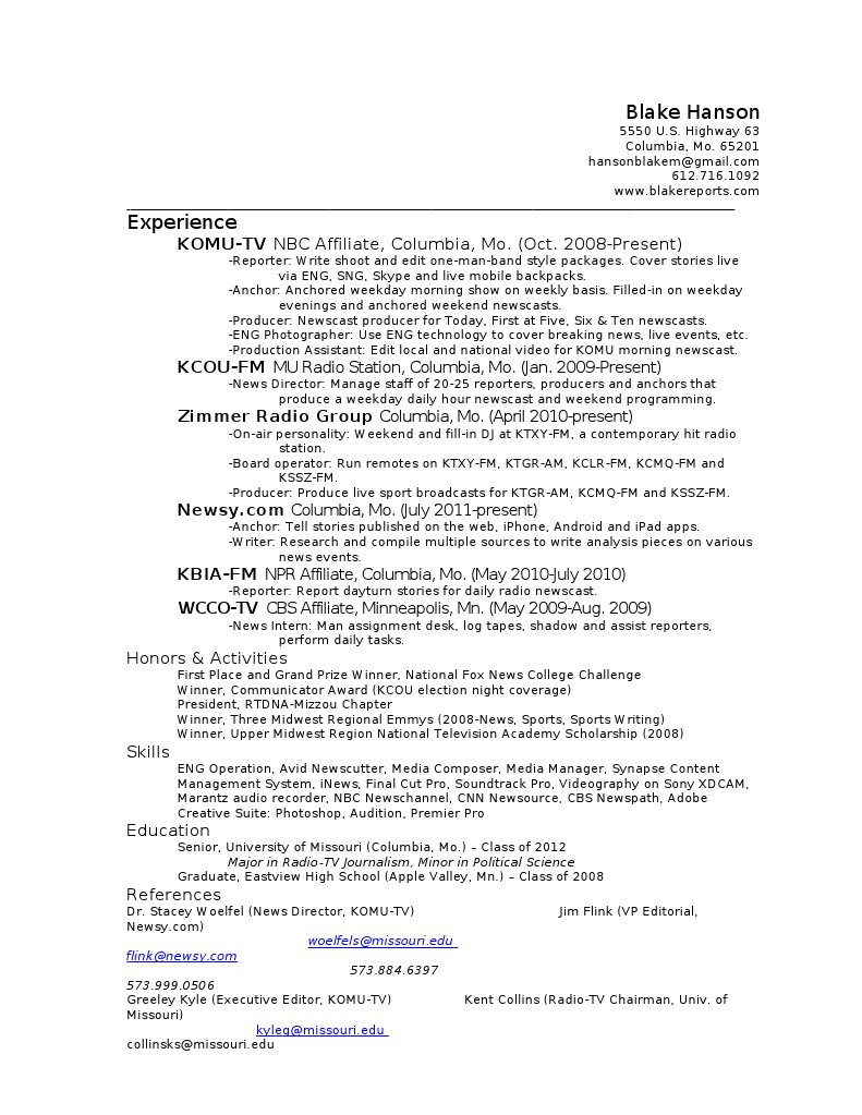 New Resume Doc Blake | PDF