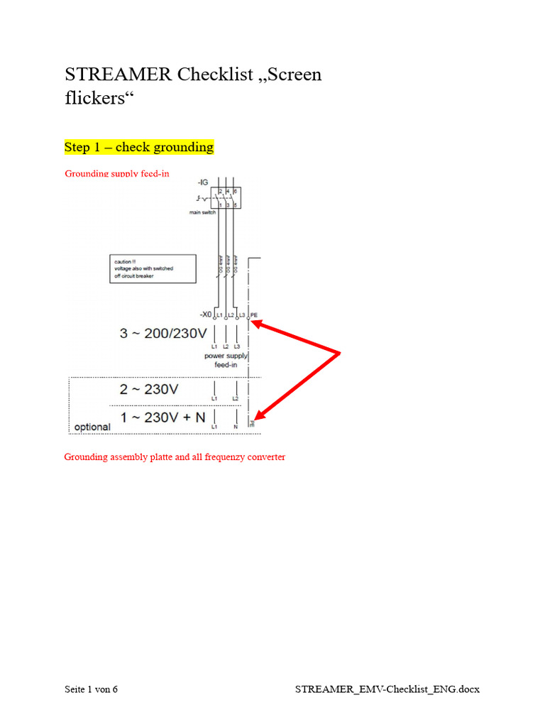 STREAMER EMV-Checklist ENG | PDF