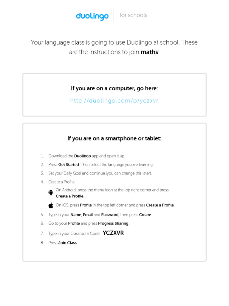 Duolingo Classroom - PDF | PDF