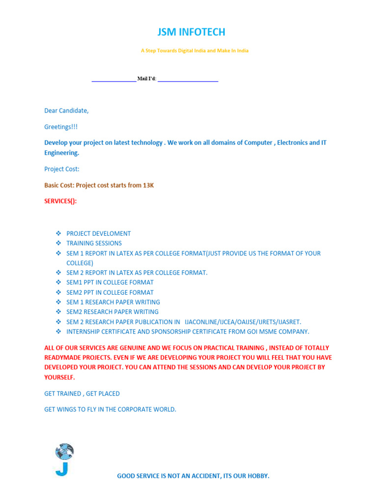 JSM_services | PDF | Computing
