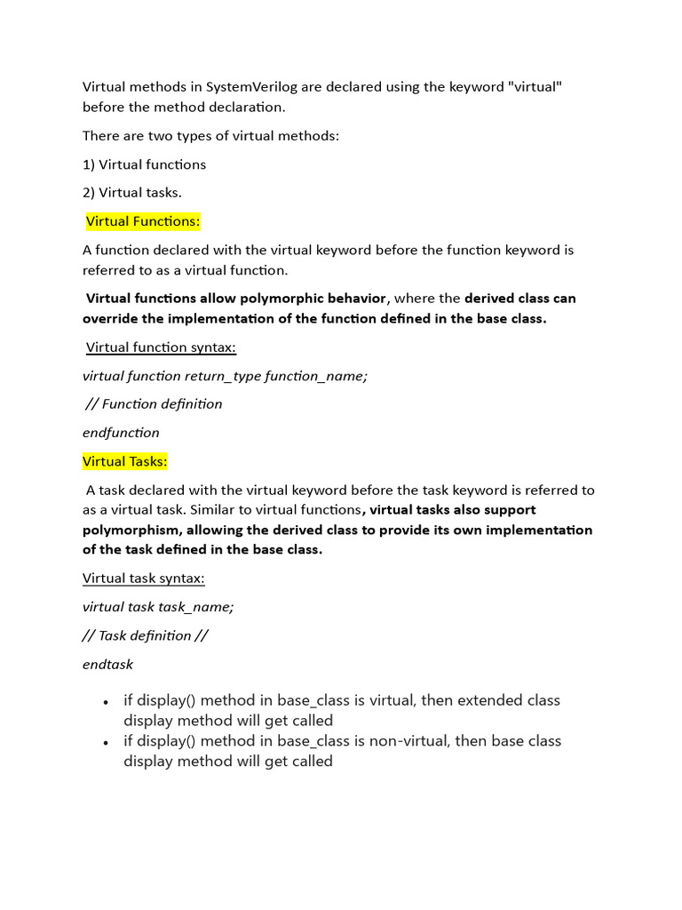 Virtual Method and Polymorphism | PDF | Inheritance (Object Oriented Programming) | Method ...
