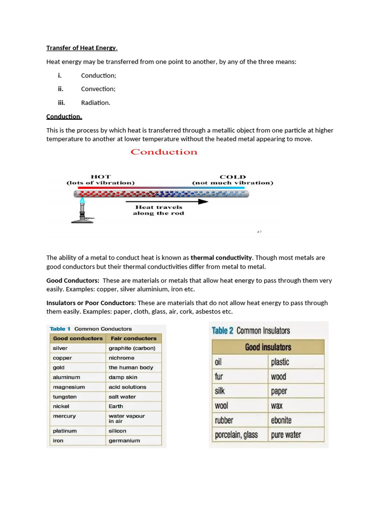 Understanding Heat Transfer Methods | PDF | Thermal Insulation | Heat ...