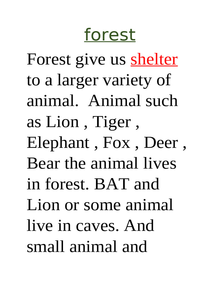 Forest | PDF