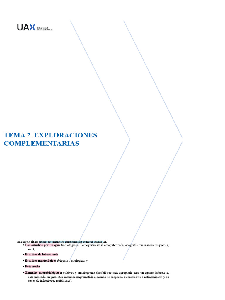 Tema 2 . Exploraciones Complementarias | PDF | Biopsia | Medicina