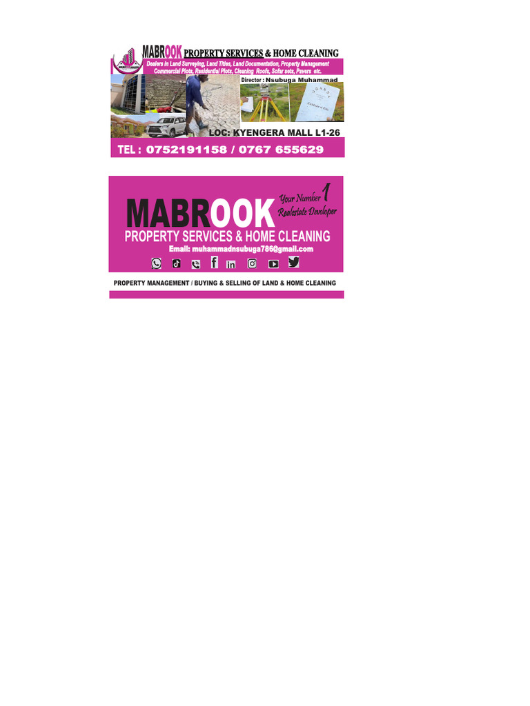 Mabrook Property Services at Kyengera Mall | PDF