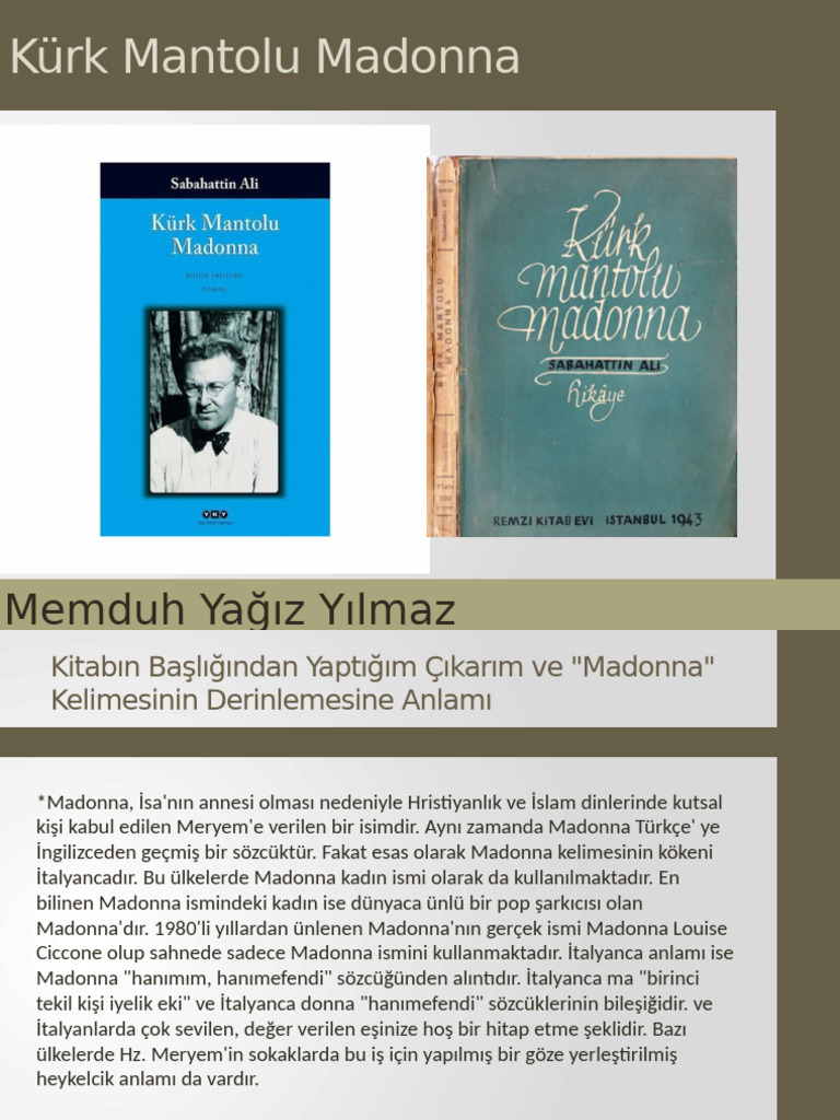 Kürk Mantolu Madonna | PDF