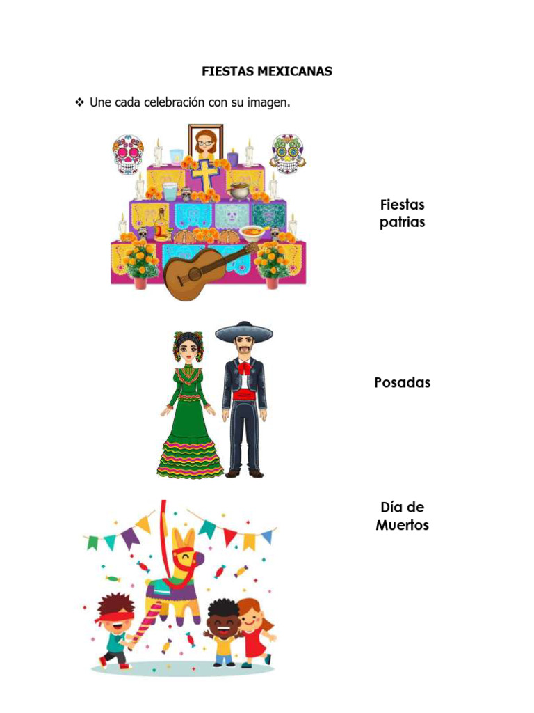 actividades de celebraciones | PDF