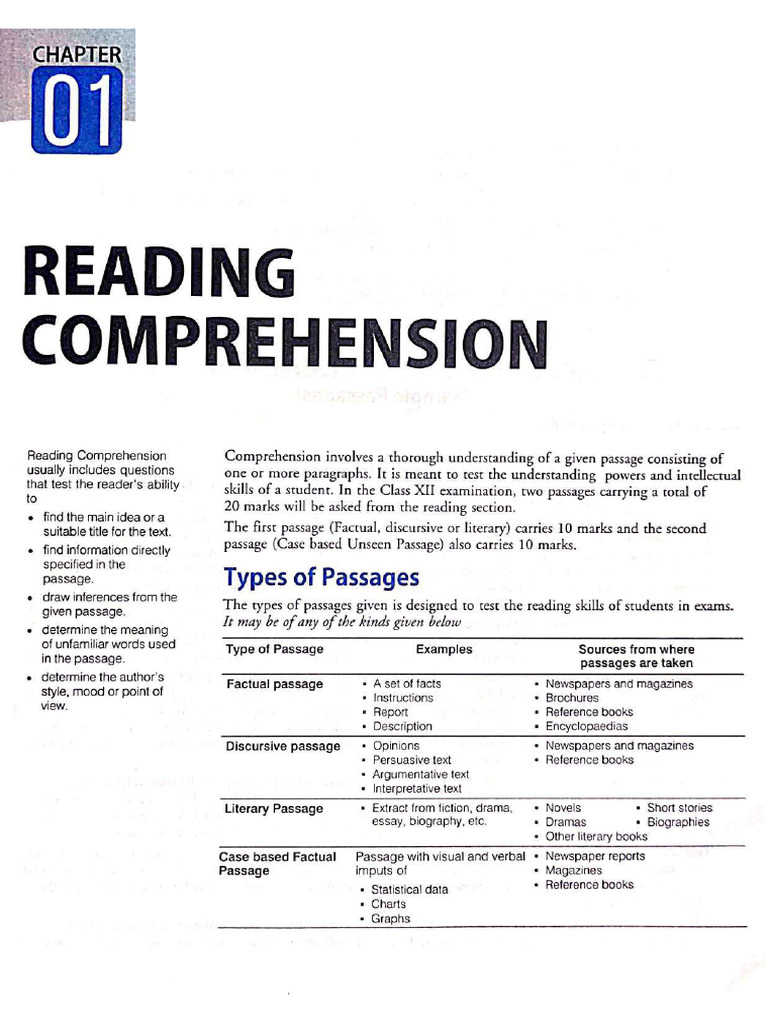 Reading Comprehension | PDF