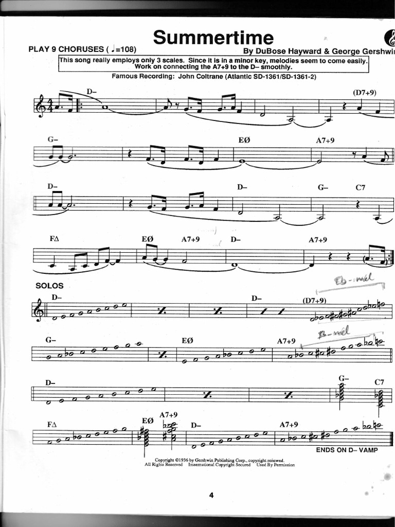 Summertime Standard | PDF