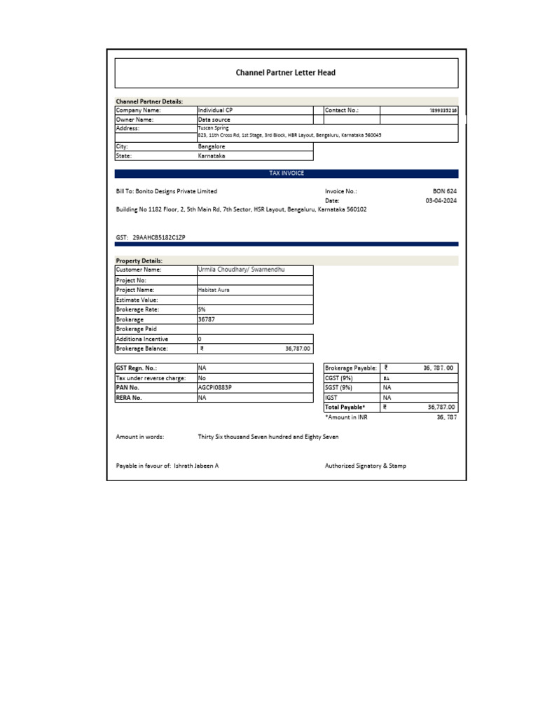 Channel Partner Letter Head | PDF