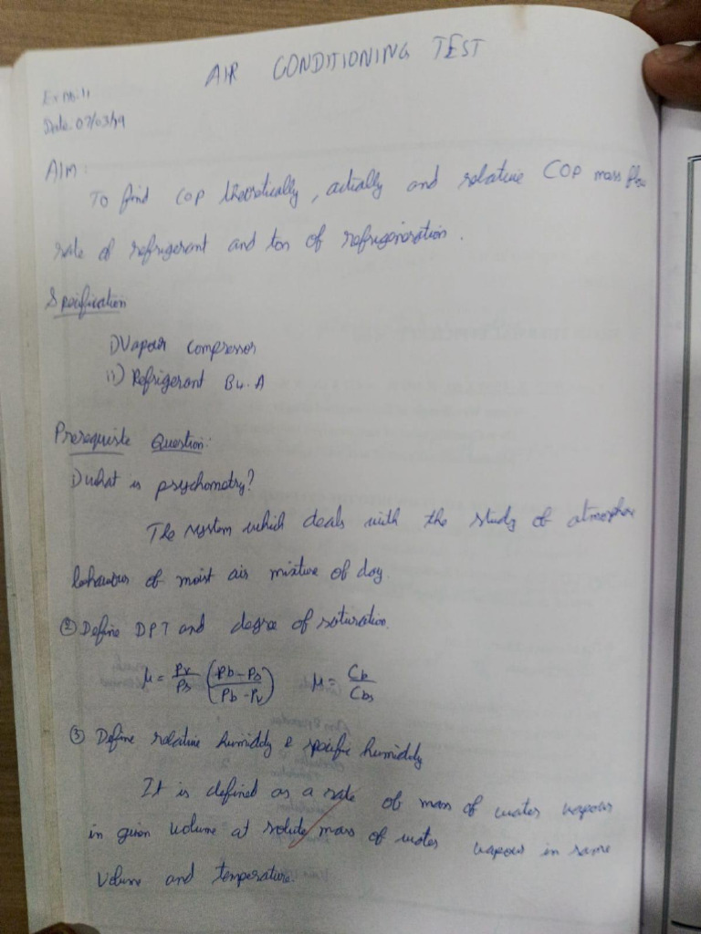 Air Conditioner Test | PDF
