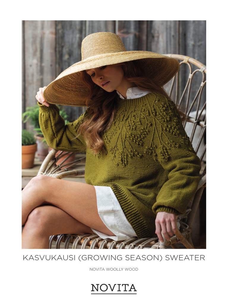 Kasvukausi Growing Season Sweater in Novita Downloadable PDF - 2 | PDF ...