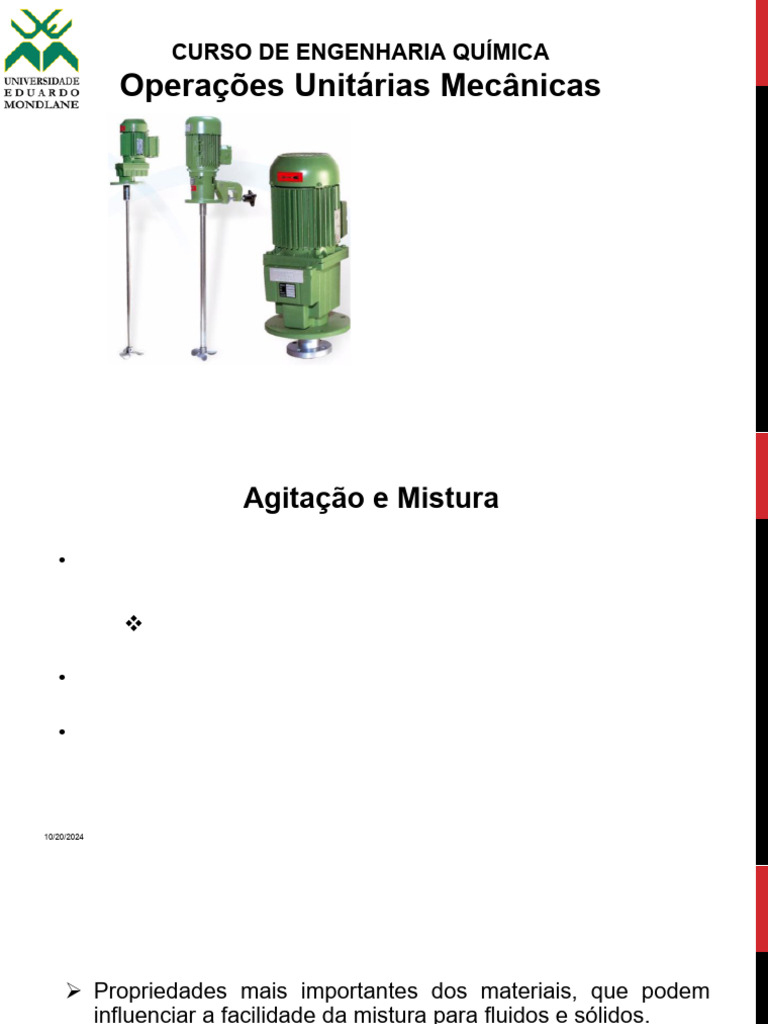aula1-6_ Mistura e agitacao_Outubro 2024 | PDF | Hélice | Mistura