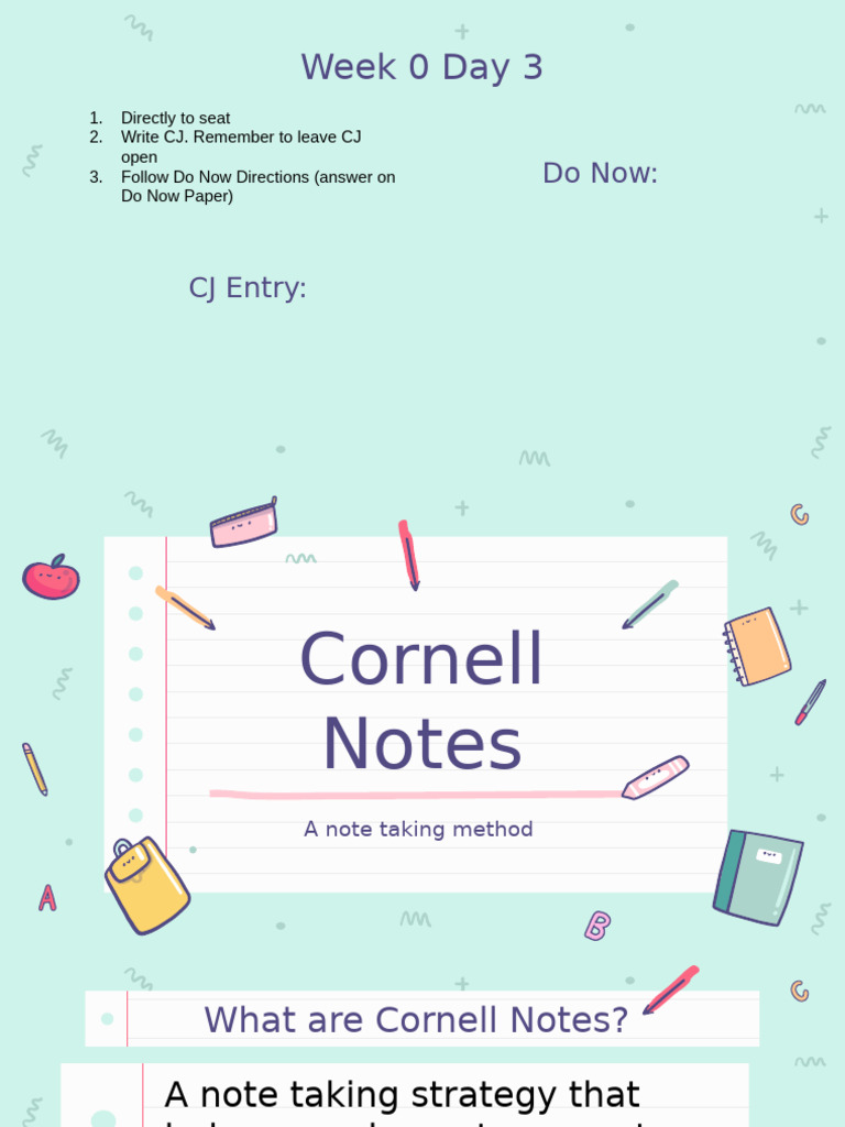 Cornell Notes: A Step-by-Step Guide | PDF | Human Communication