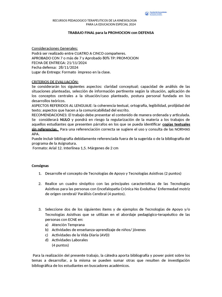 Trab - Final Kinesiologia 2024 | PDF