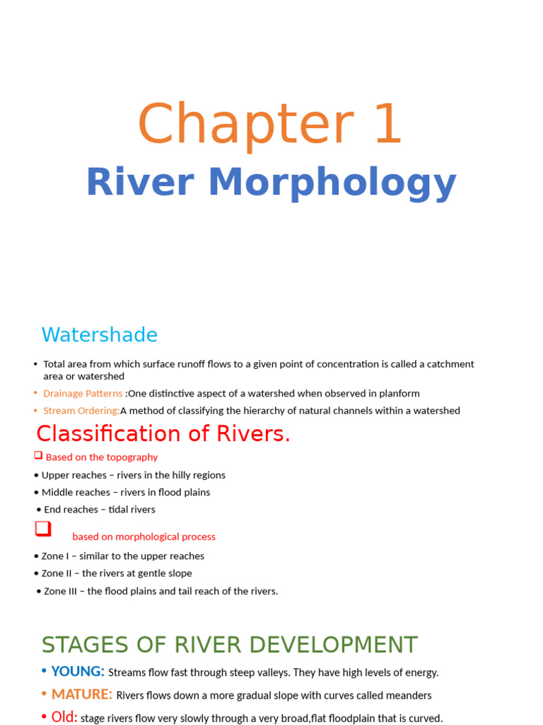 HS power point | PDF | River | Floodplain