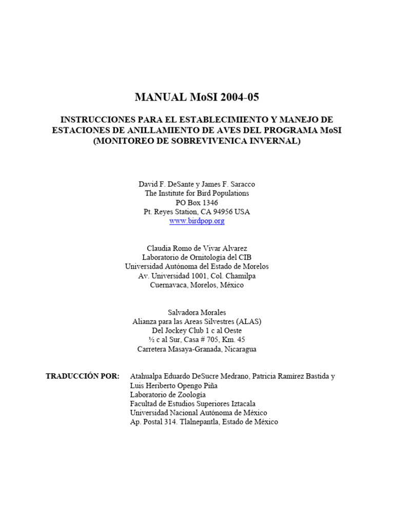 Mo SIManual 0405 Esp | PDF | Centroamérica | México