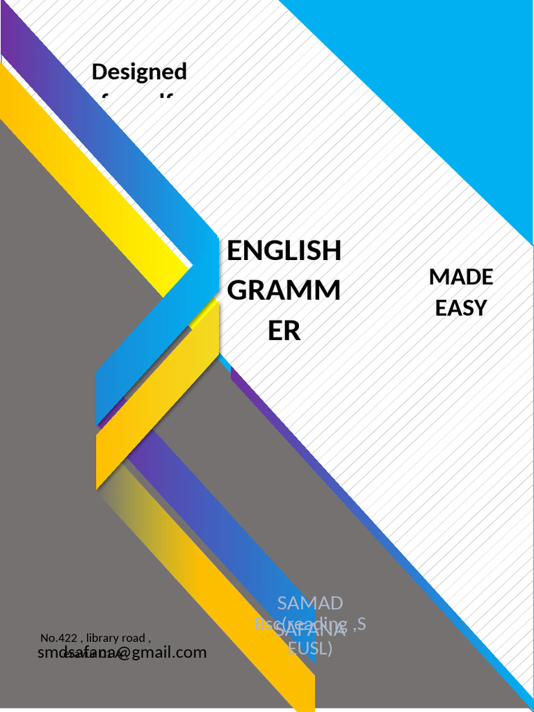 English Grammer Book Cover 1 | PDF