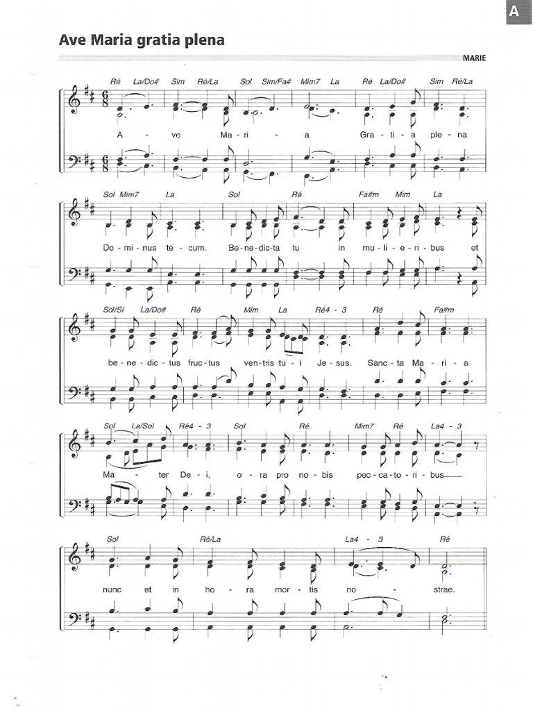 Ave Maria Gratia Plena | PDF