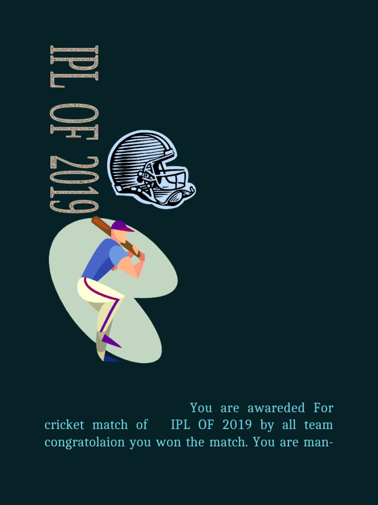 Ipl of 2019 | PDF