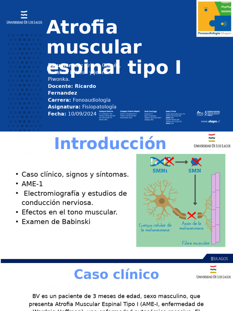 Atrofia Muscular Espinal Tipo I: Diagnóstico | PDF | Electromiografia ...