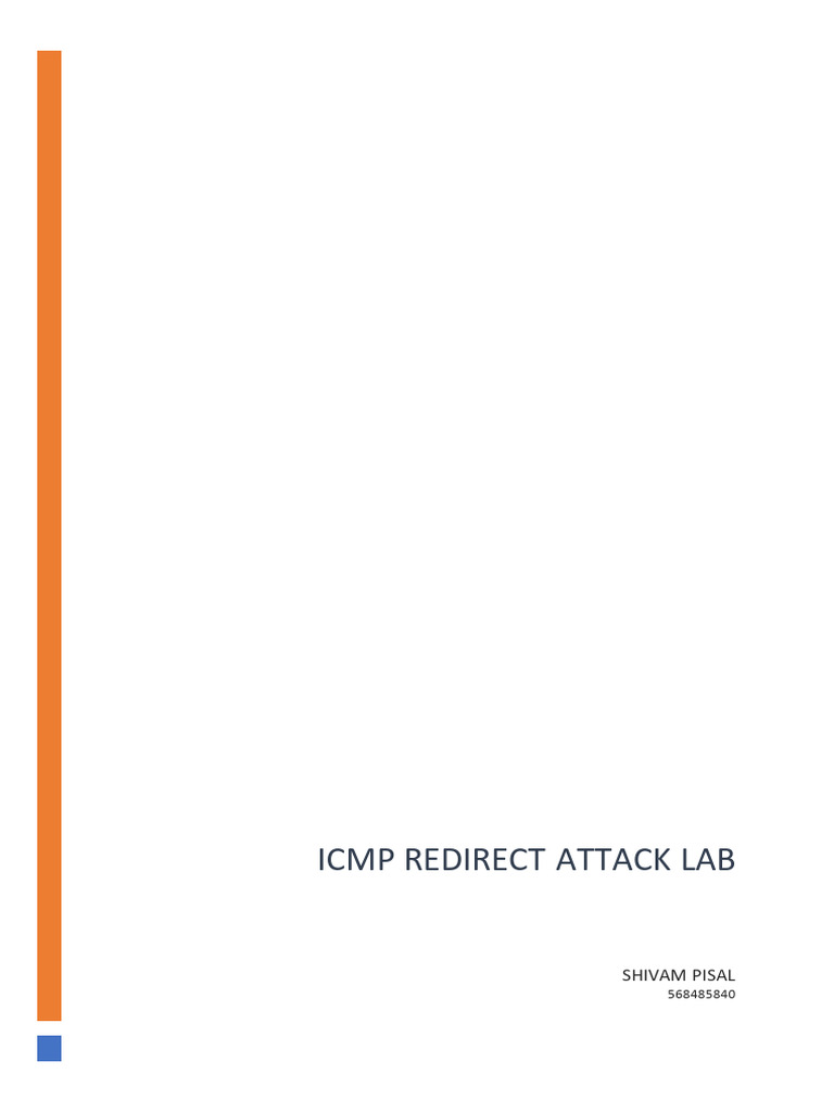 Icmp Redirect Attack Lab | PDF