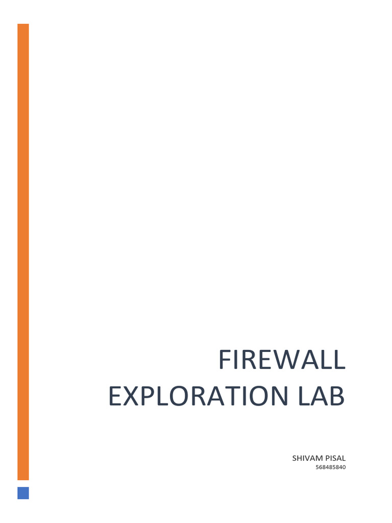 Firewall Exploration Lab | PDF | Computer Network | Data Transmission