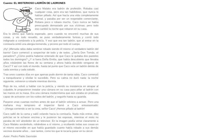 Cuento - CACO MALAKO | PDF