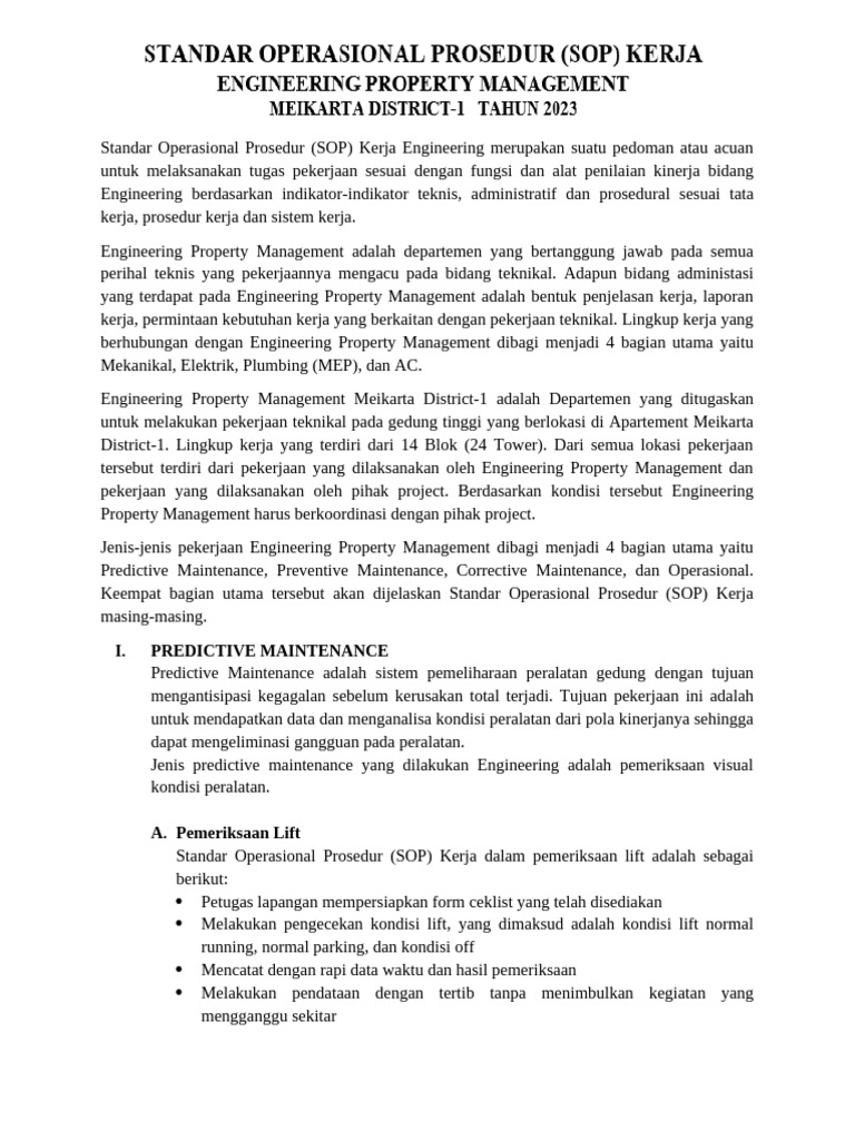 Sop Eng | PDF