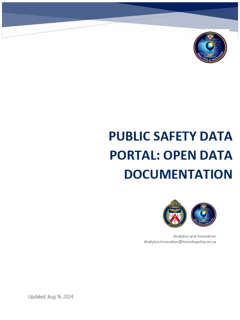 PSDP_Open_Data_Documentation | PDF | Traffic Collision | Crimes