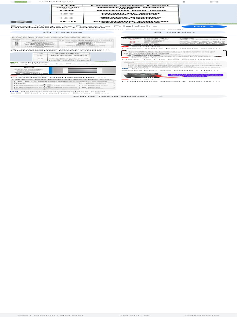Electrolux Dishwasher i50 Error Code - Google'Da Ara | PDF Electrolux Dishwasher i50 Error Code - Google'Da Ara | PDF
