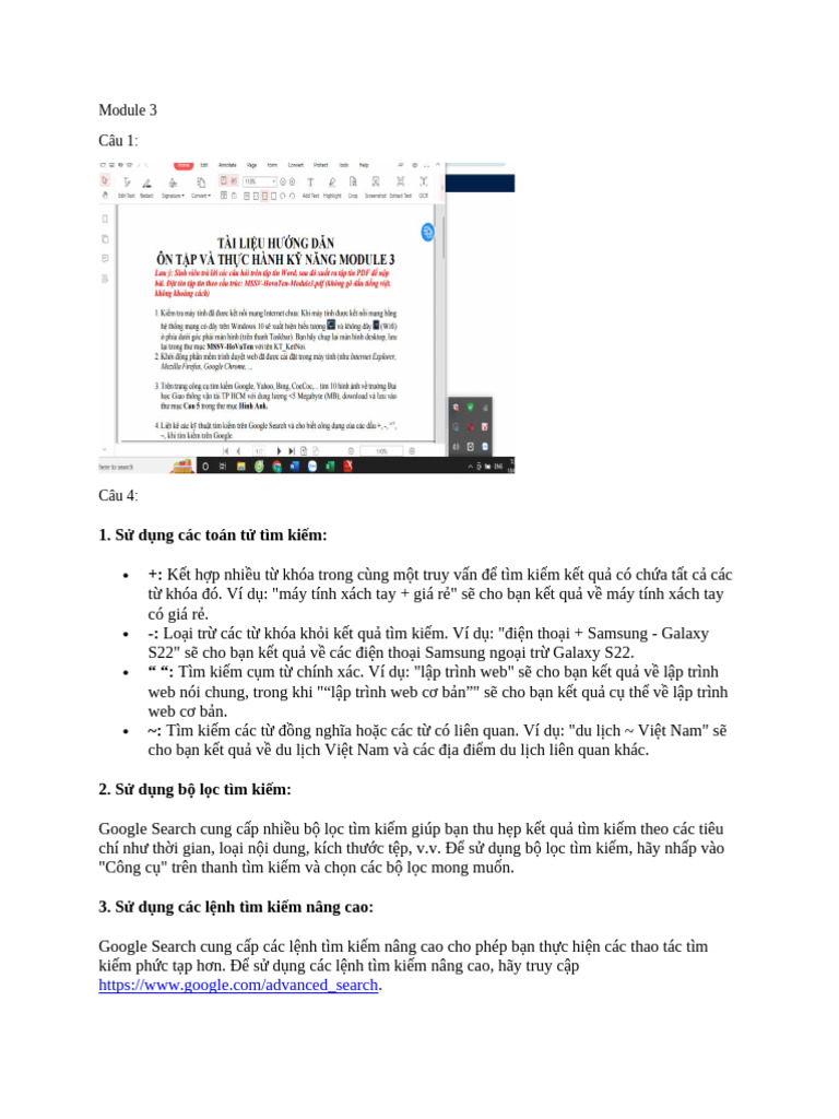 TRANQUANGKHAI Module3 | PDF