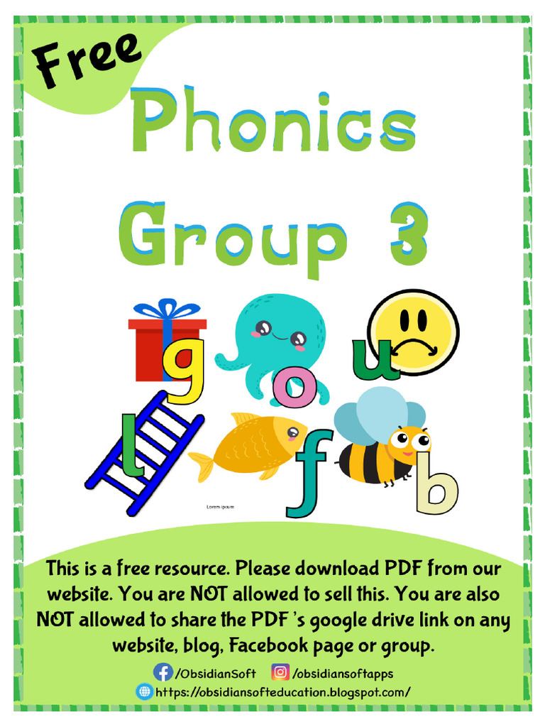 Jolly Phonics Group 3 Worksheets | PDF