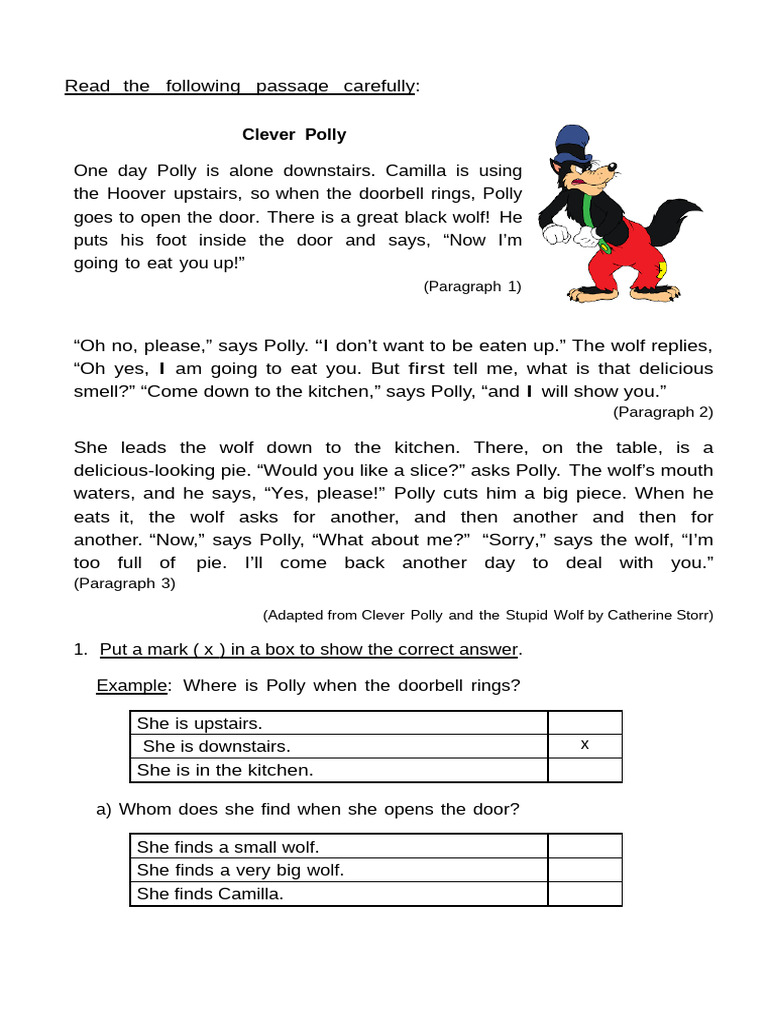 clever polly grade 4 | PDF