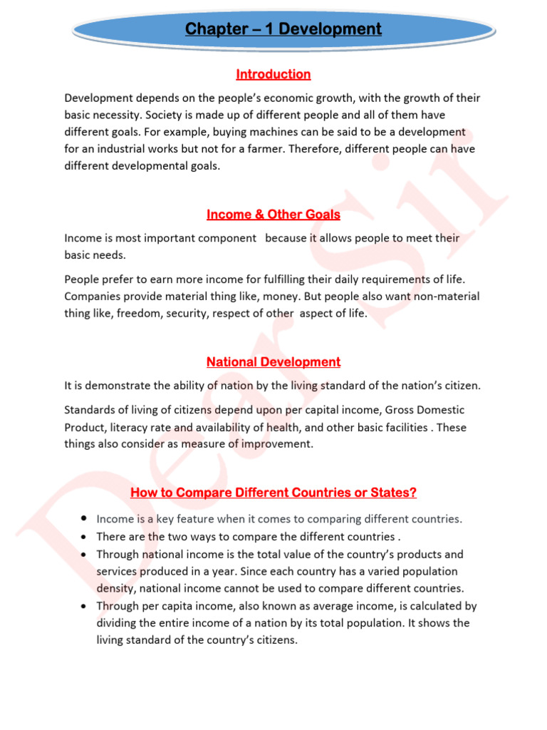 class 10 eco ch 1 2 3 (1)-output | PDF | Loans | Money