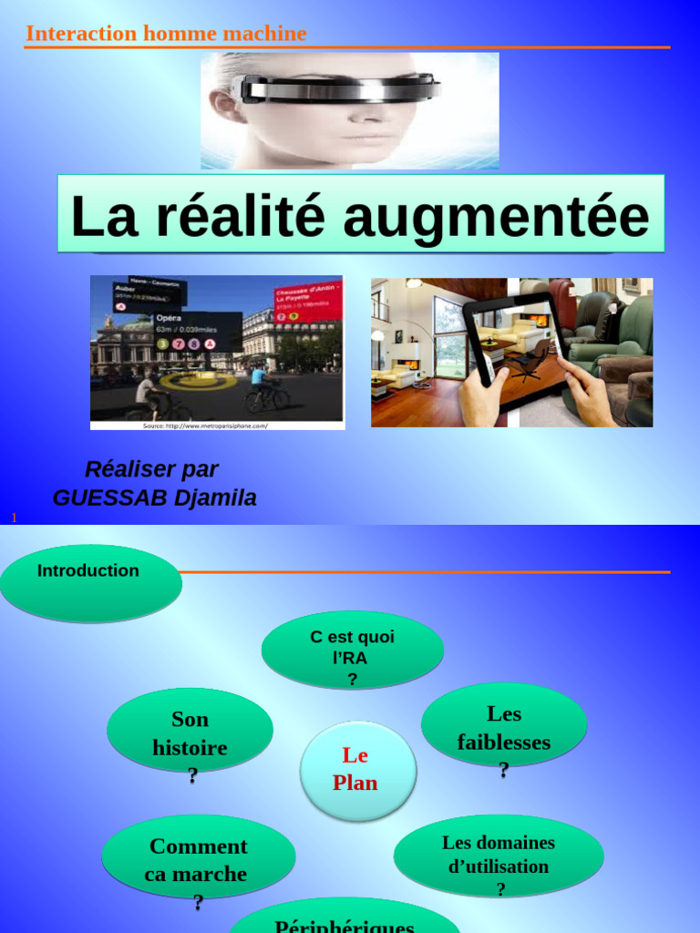 Introduction à la réalité augmentée | PDF | Réalité augmentée ...