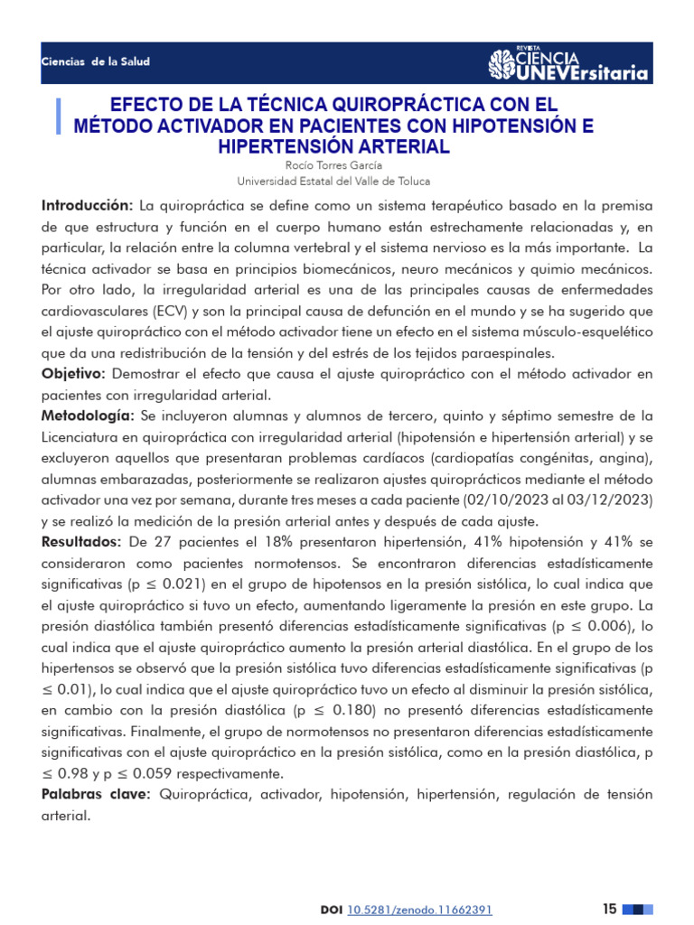 Rcu Ne CS 07 2024 | PDF | Hipertensión | Presión sanguínea