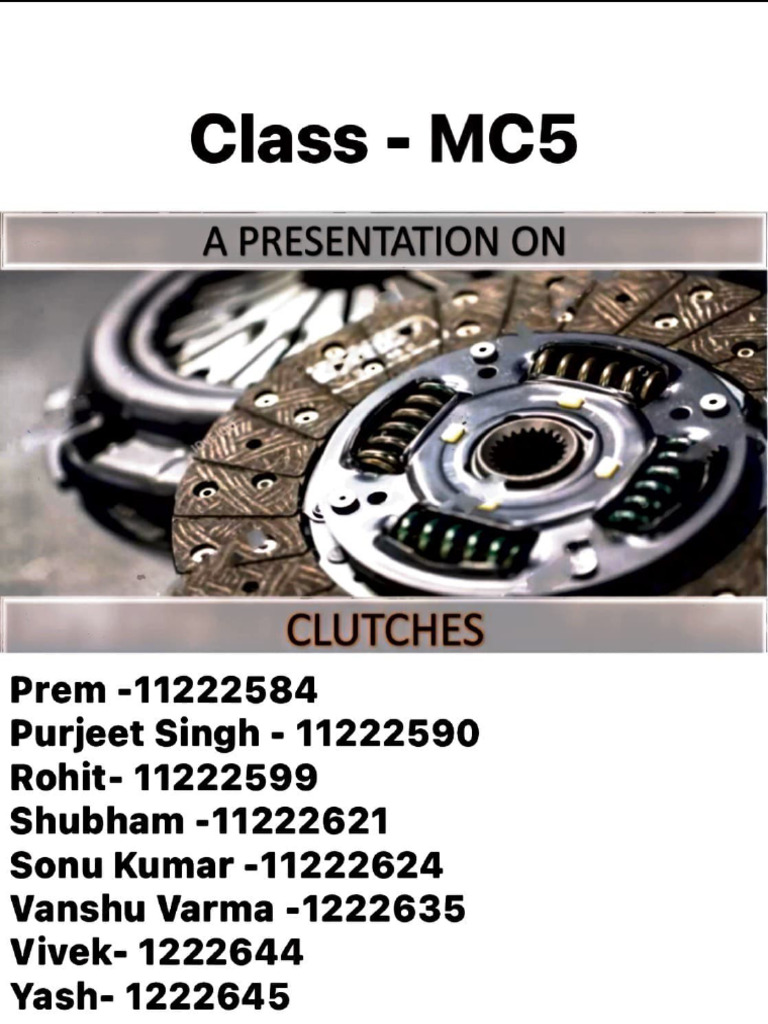 Multiplate Clutch | PDF